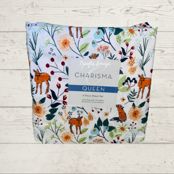 Charisma | Bedding | Charisma 6 Piece Queen Sheet Set Foxplant Pattern ...